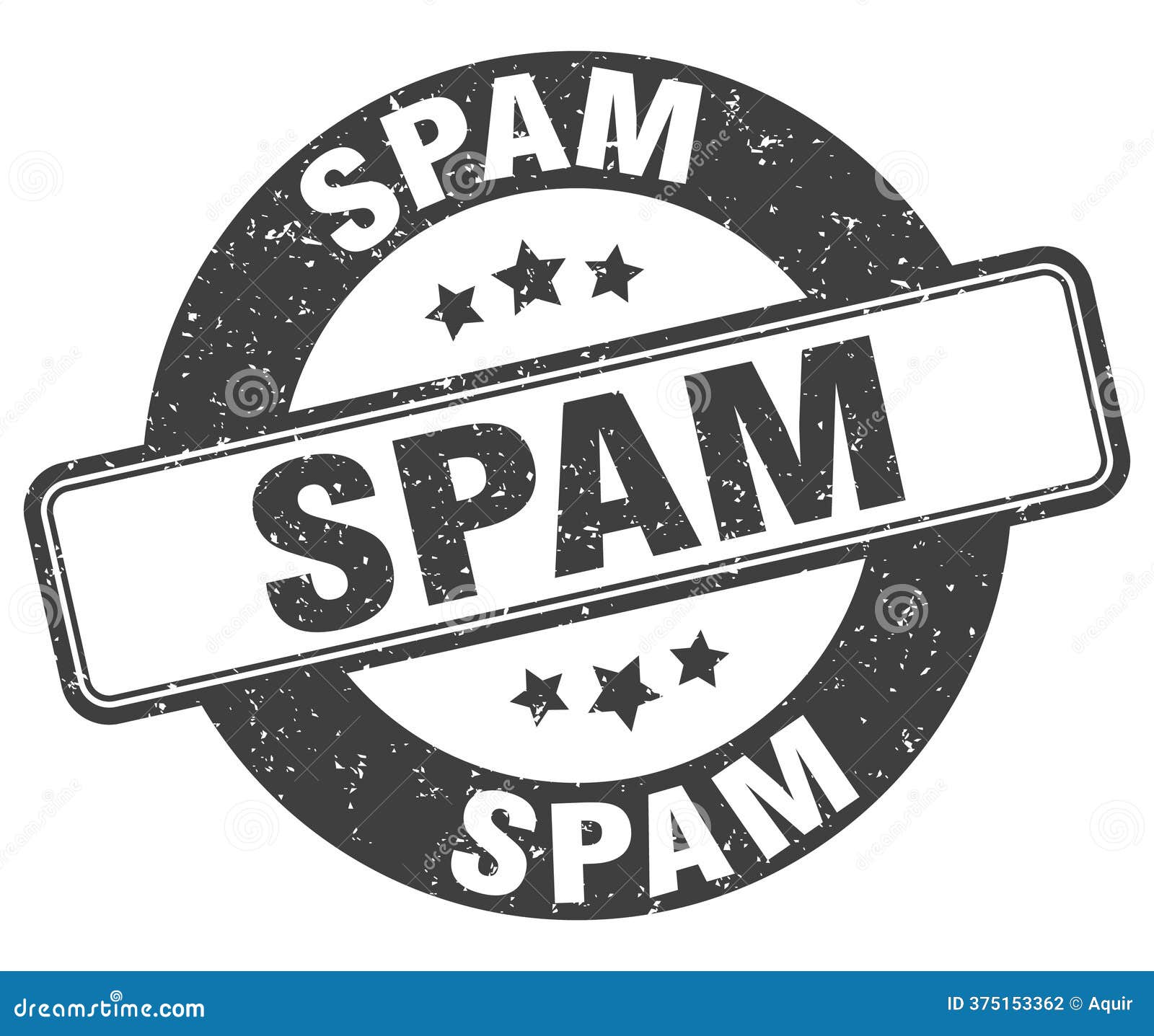 Six Round Spam Bot Icons Cartoon Vector | CartoonDealer.com #111482833