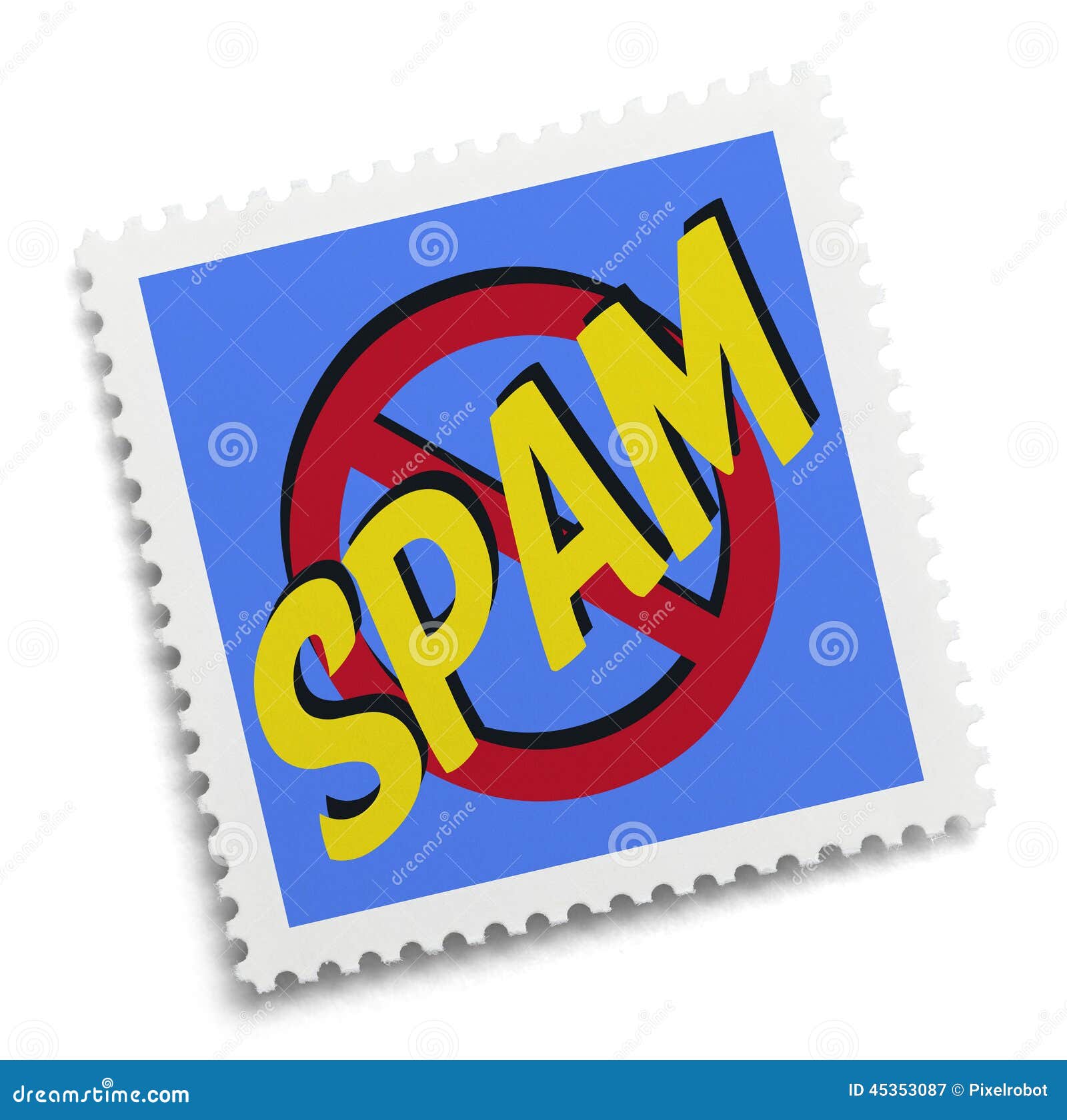 Spam Stamp stock image. Image of enroll, choice, communications - 45353087