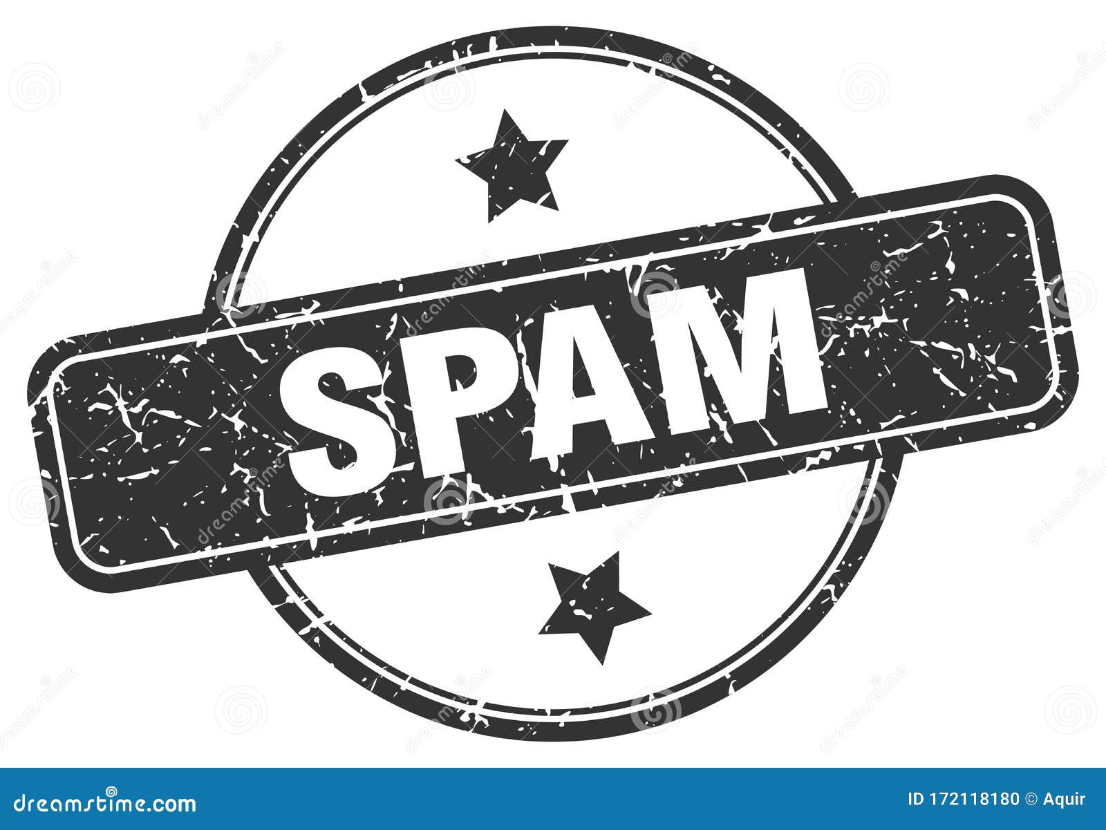 Spam Stamp. Spam Round Grunge Sign Stock Vector - Illustration of ...