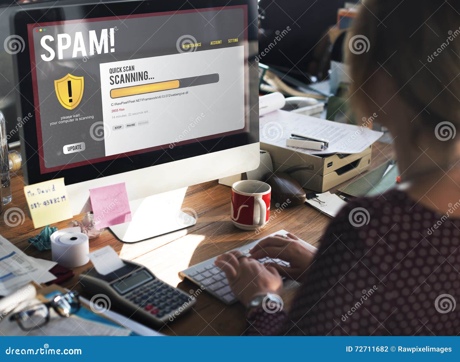 Spam Virus Computer Protection Concept Stock Photo - Image of phishing ...