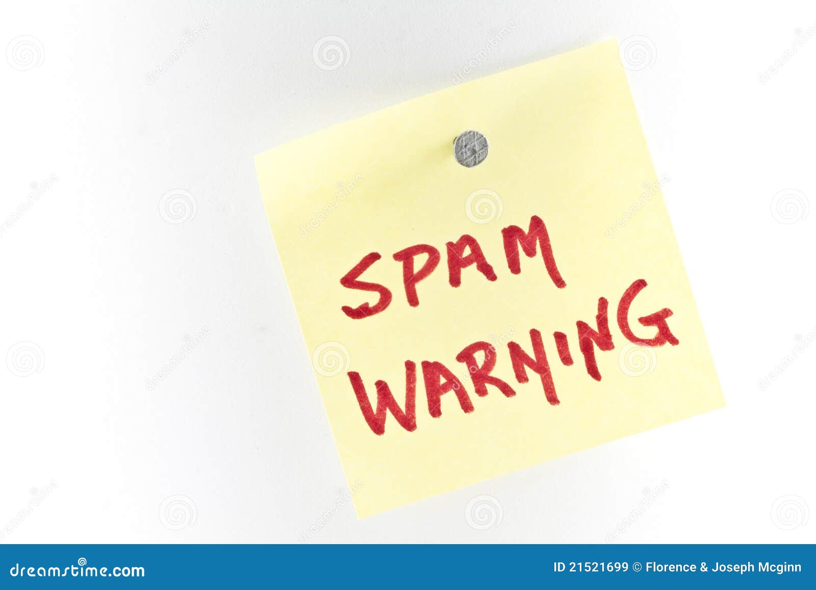 Spam Warning stock image. Image of note, virus, technical - 21521699