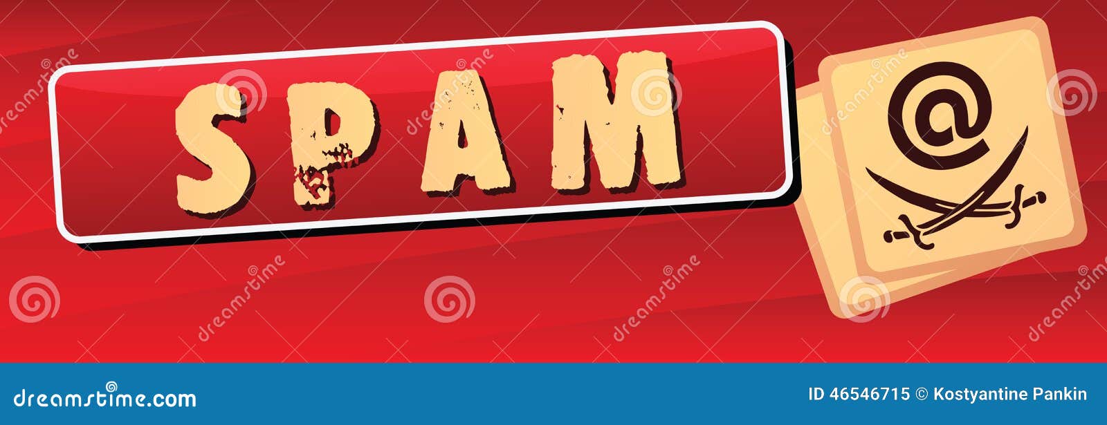 Spamming illustrazione vettoriale. Illustrazione di spammata - 46546715