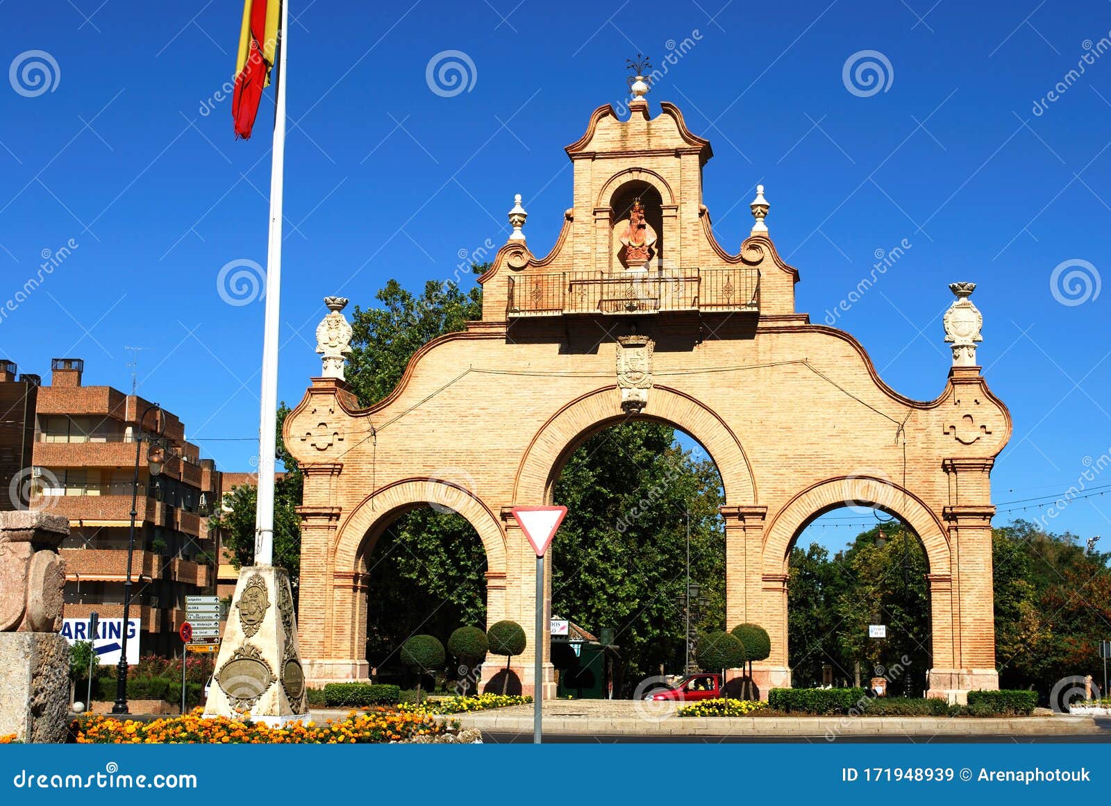 View of the Puerta De Estepa, Antequera, Spain. Editorial Stock Image ...