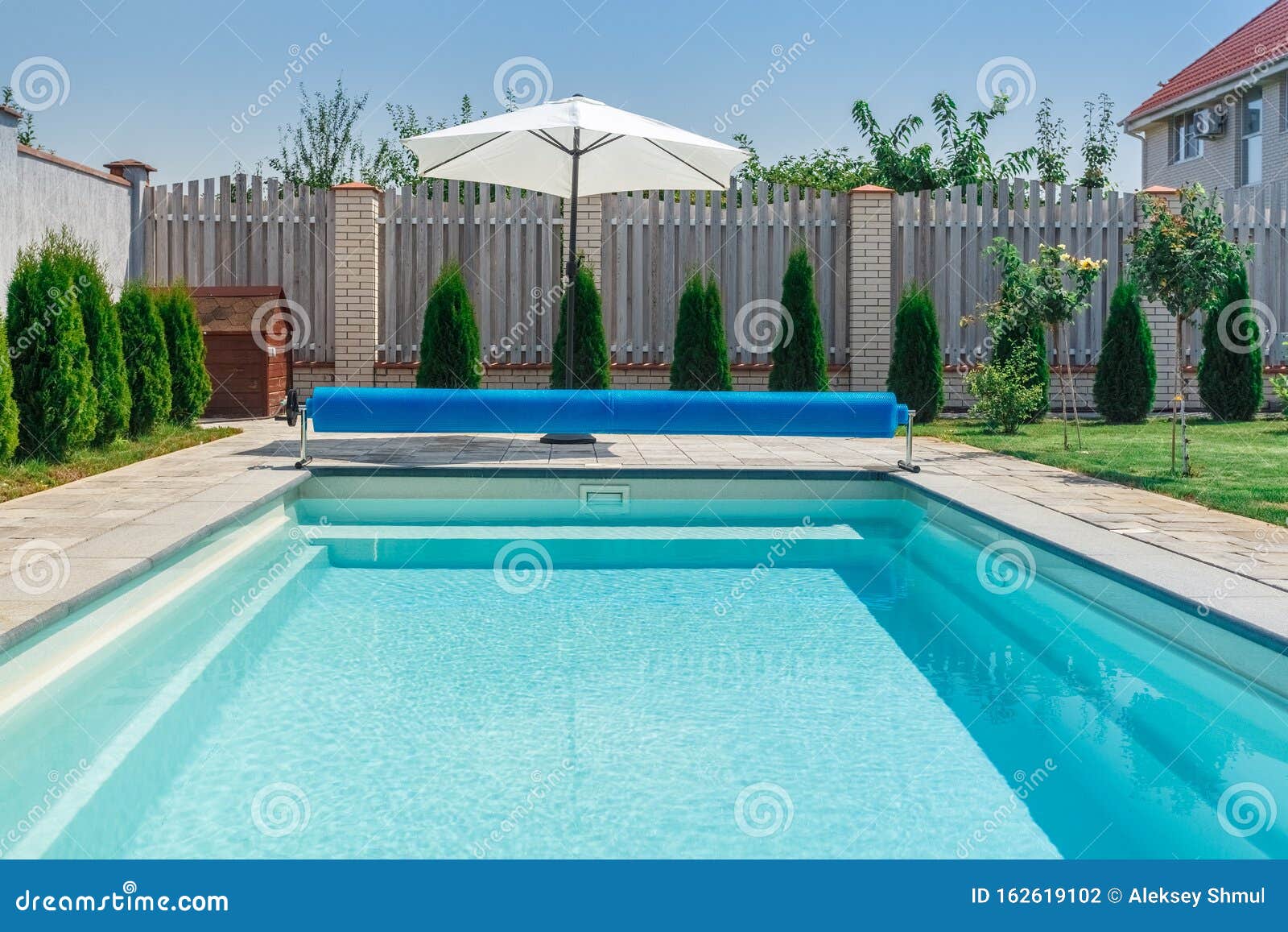 Span for Pool. Rolling Coating. Pool Protection. Rollete. Security ...