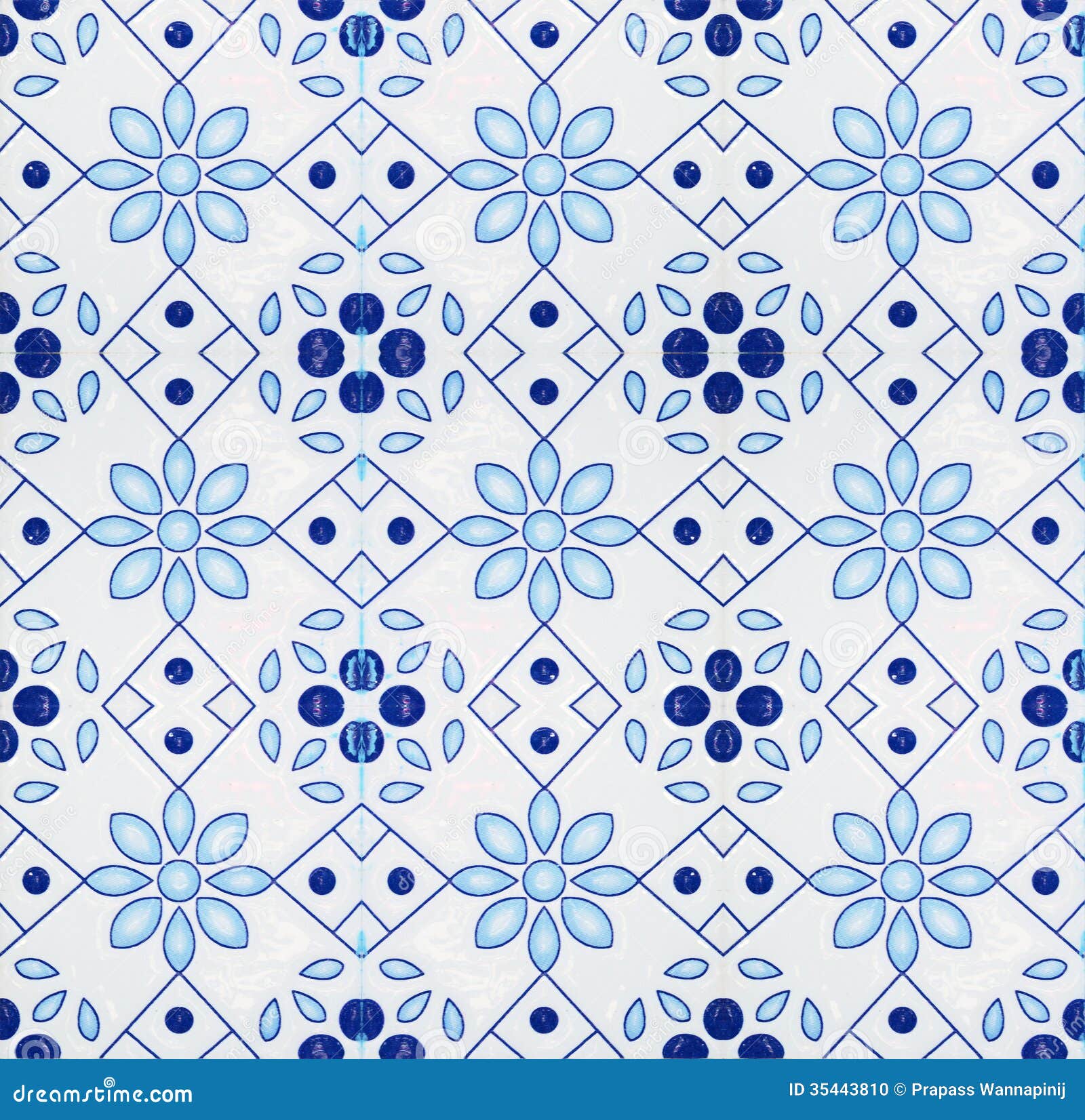 Spanich Moroccan Style Vintage Ceramic Tile Stock Photo - Image of ...