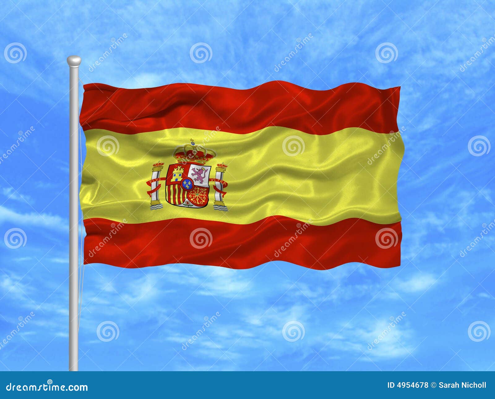 Spanien-Flagge Bild. Bild: 4954678