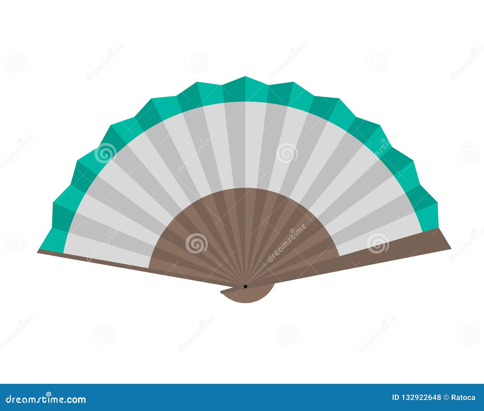 Spanish Abanico Illustration Stock Vector - Illustration of traditional ...