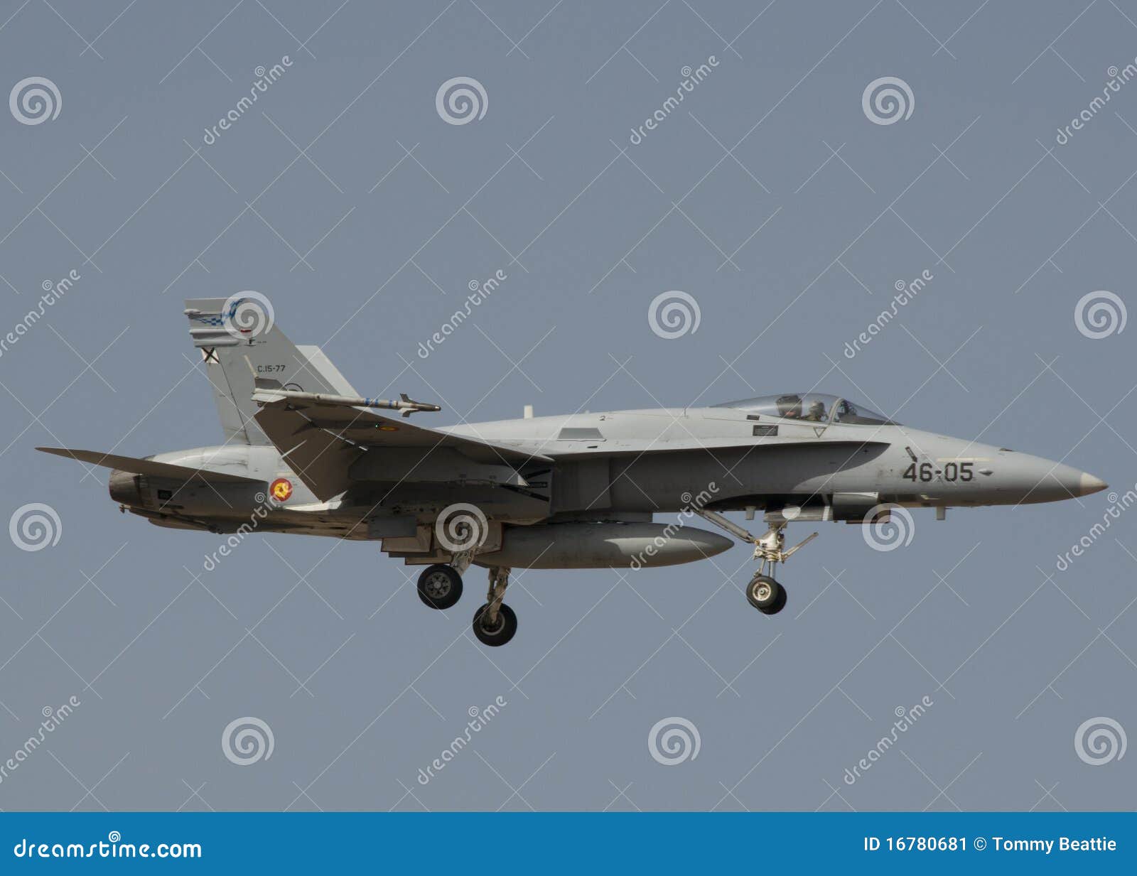 Spanish Airforce F18 Hornet Editorial Photo - Image of landing ...