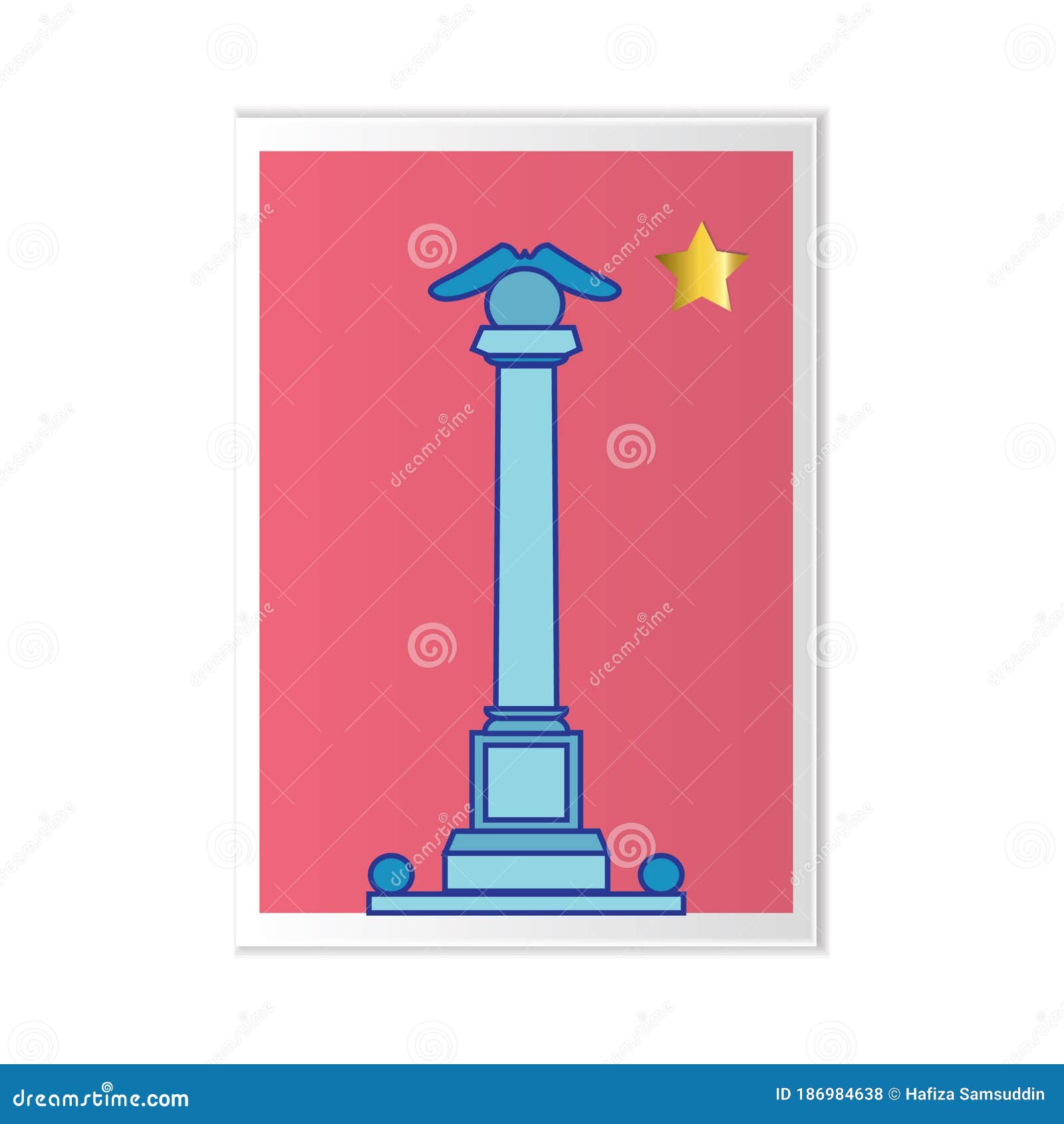 Spanish American War Memorial. Vector Illustration Decorative Design ...
