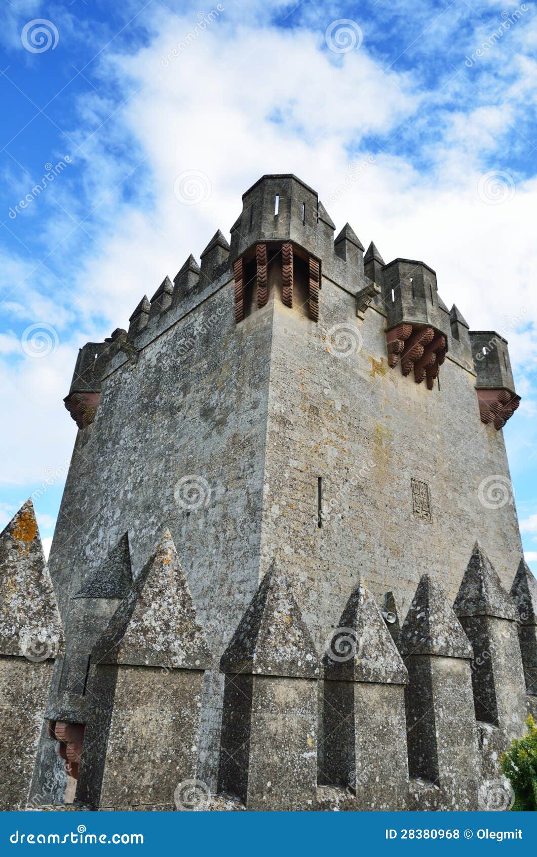 Spanish ancient castle stock photo. Image of landmark - 28380968