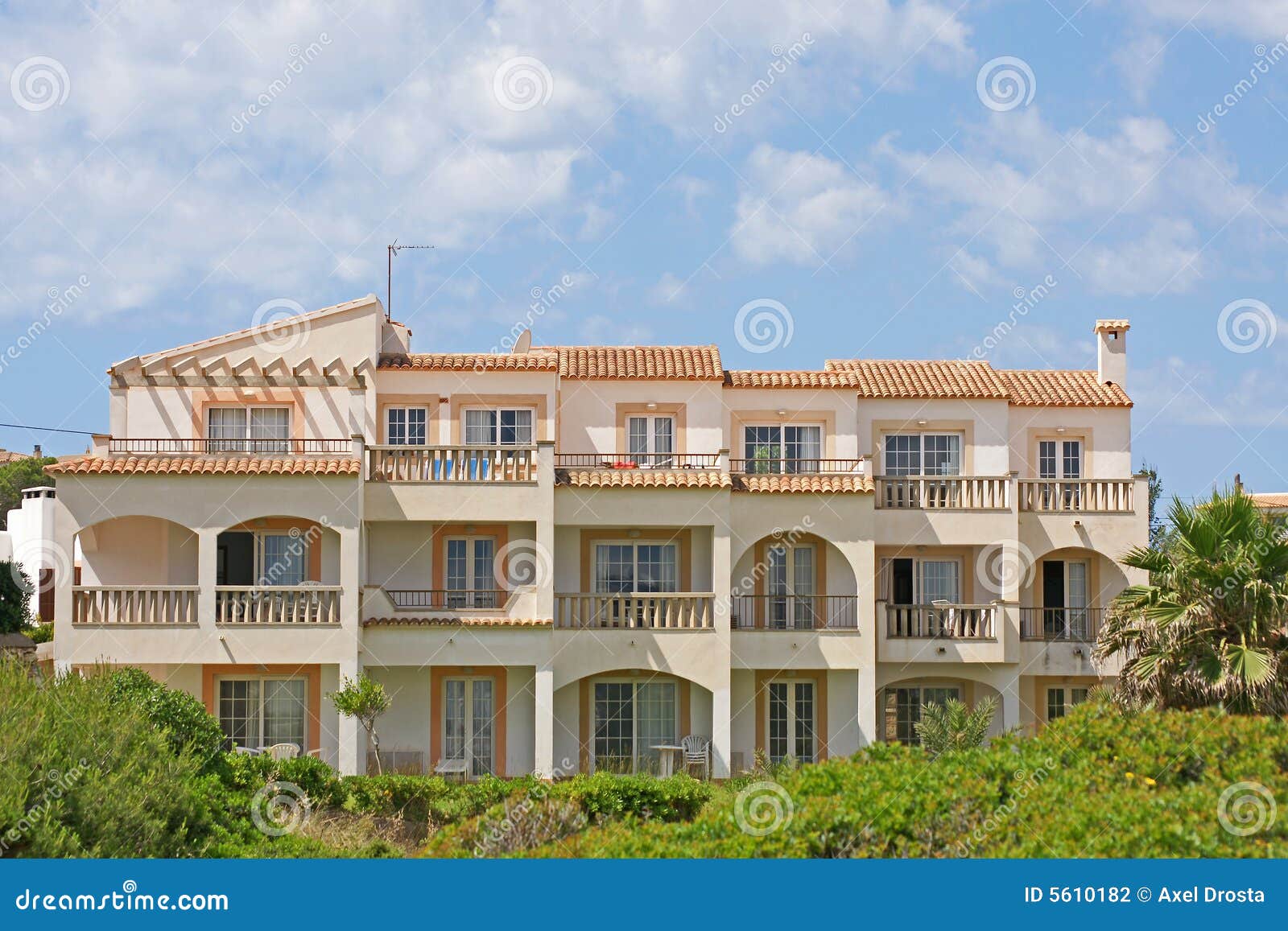 Spanish apartment block stock photo. Image of architecture - 5610182
