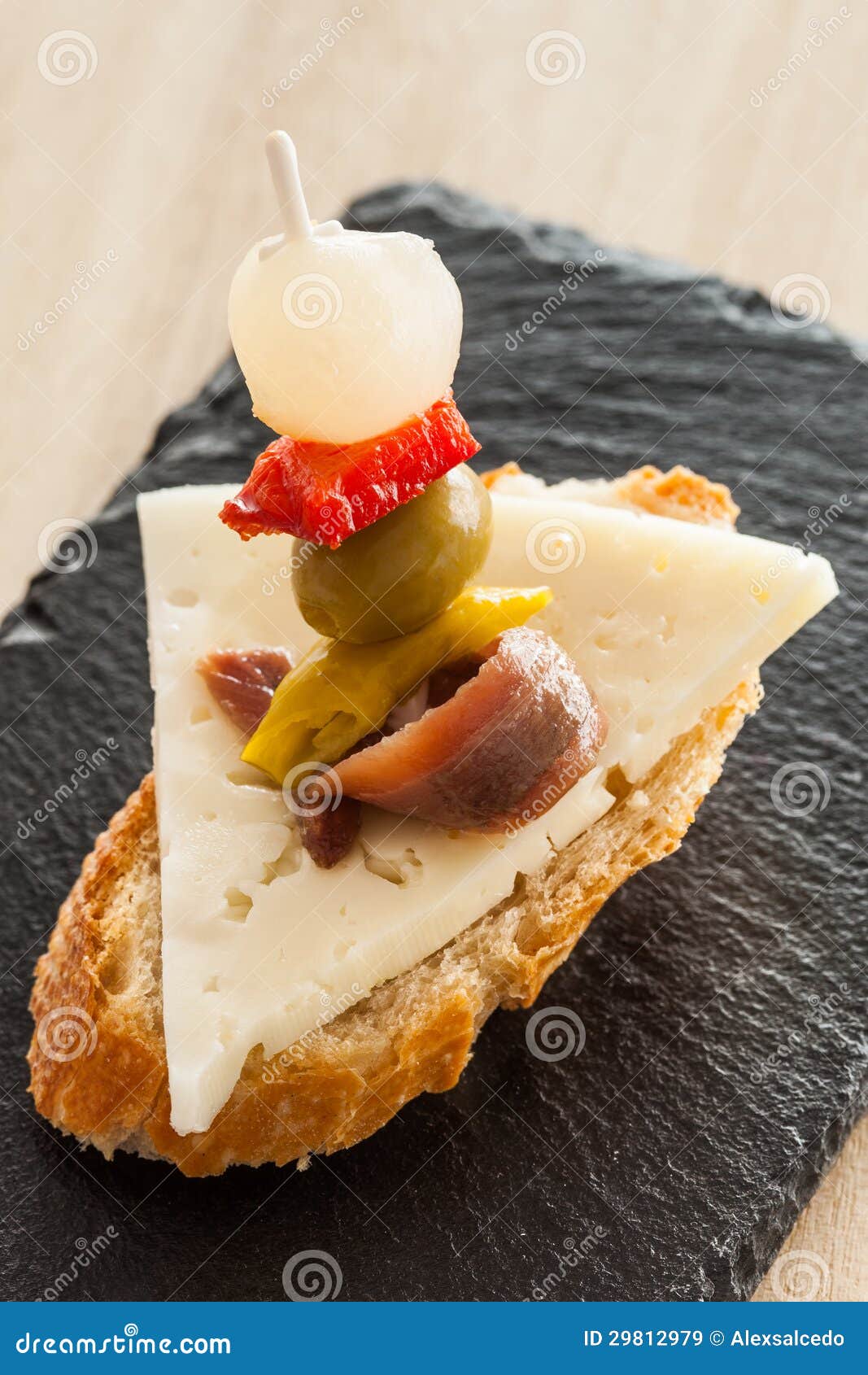 Gilda stock image. Image of cucumber, pepper, small, cheese - 29812979