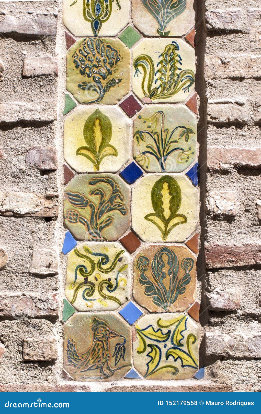 Spanish azulejo tiles stock photo. Image of masonry - 152179558