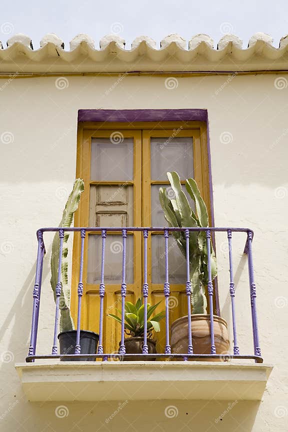 Spanish balcony stock image. Image of spain, architecture - 859585