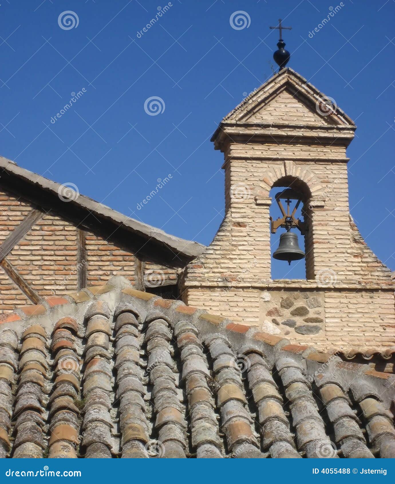Spanish Bell Tower stock photo. Image of travel, brick - 4055488