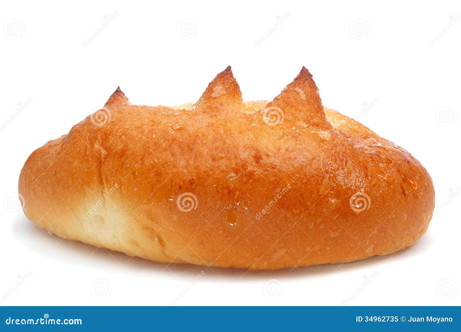 Spanish Bollo Suizo, A Brioche With Sugar Stock Image - Image of ...
