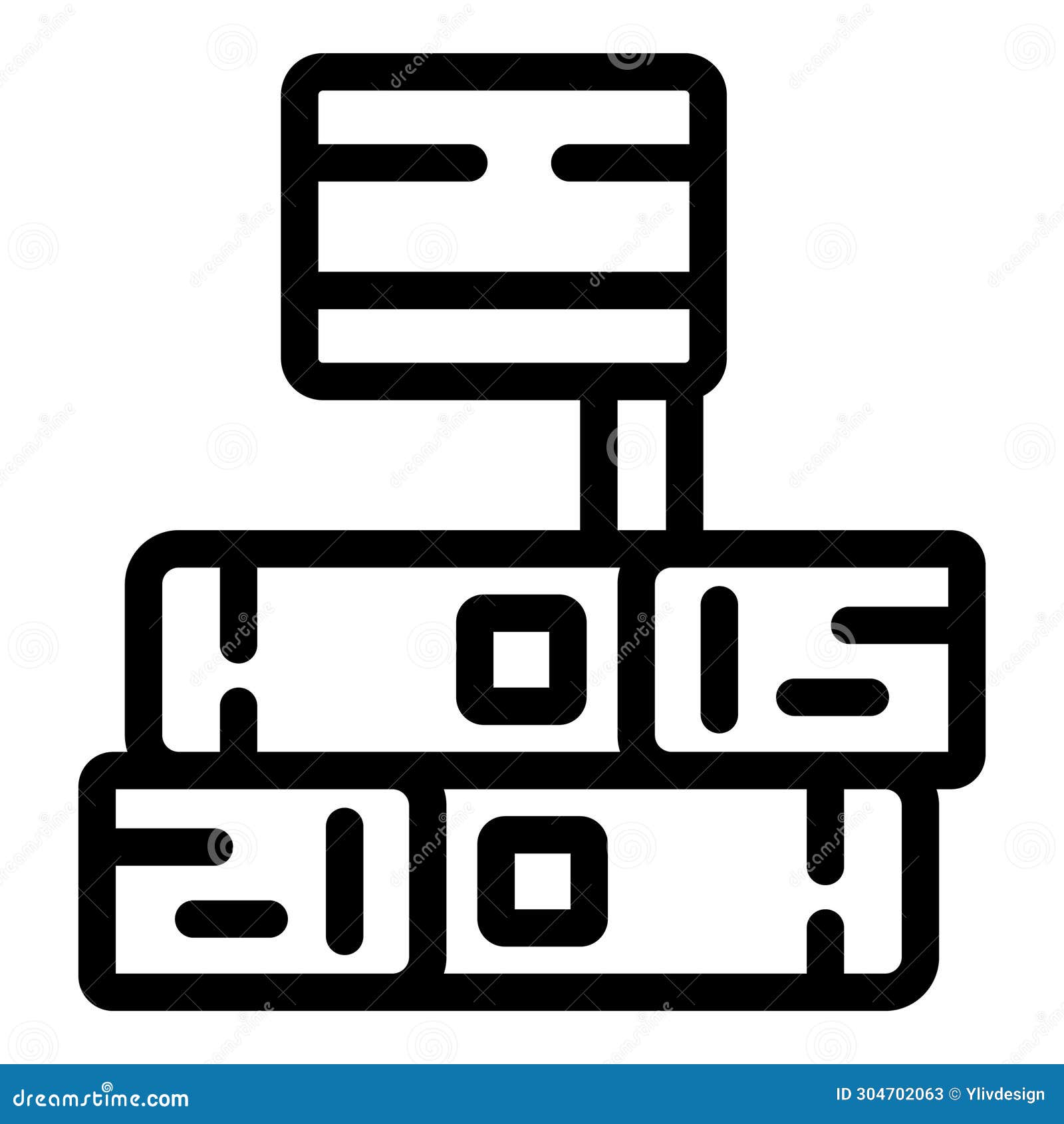 Spanish Book Stack Icon Outline Vector. Skill Linear Stock Vector ...