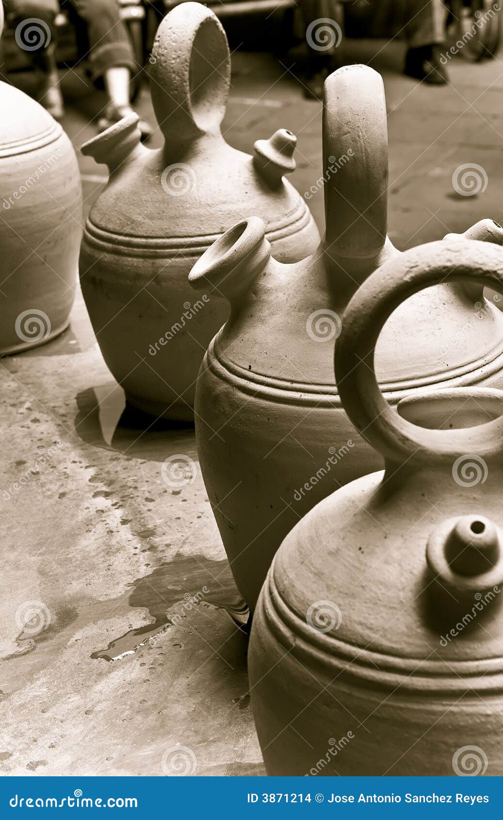 Spanish botijos stock photo. Image of earthenware, rural - 3871214