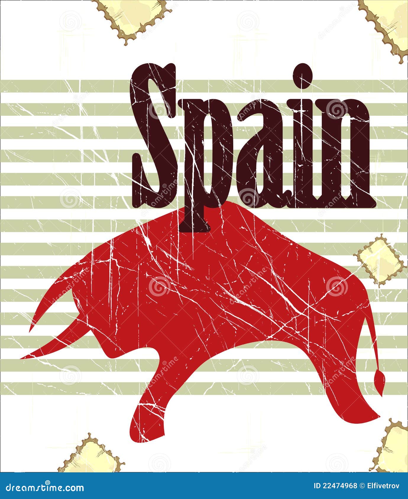 A Spanish Bull Digs A Hoofed Ground In An Arena During A Bullfight In ...