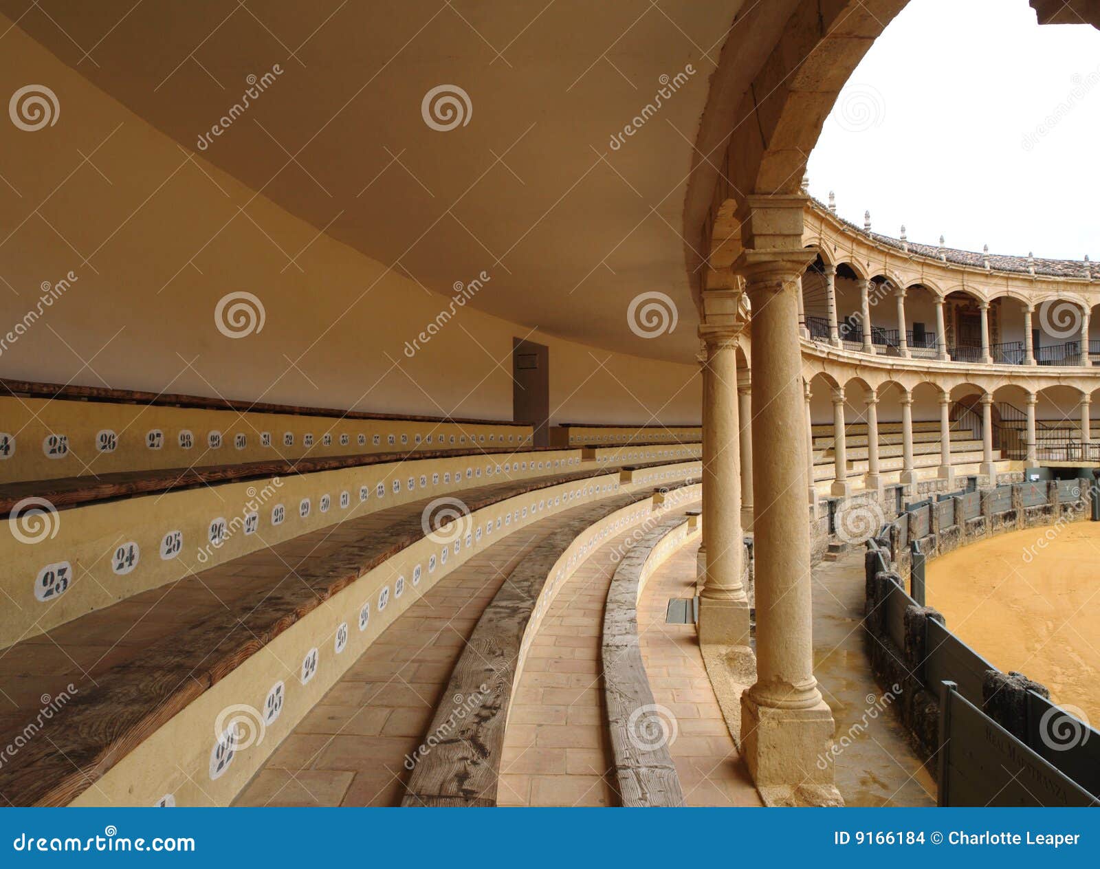Spanish Bullring stock photo. Image of building, bull - 9166184