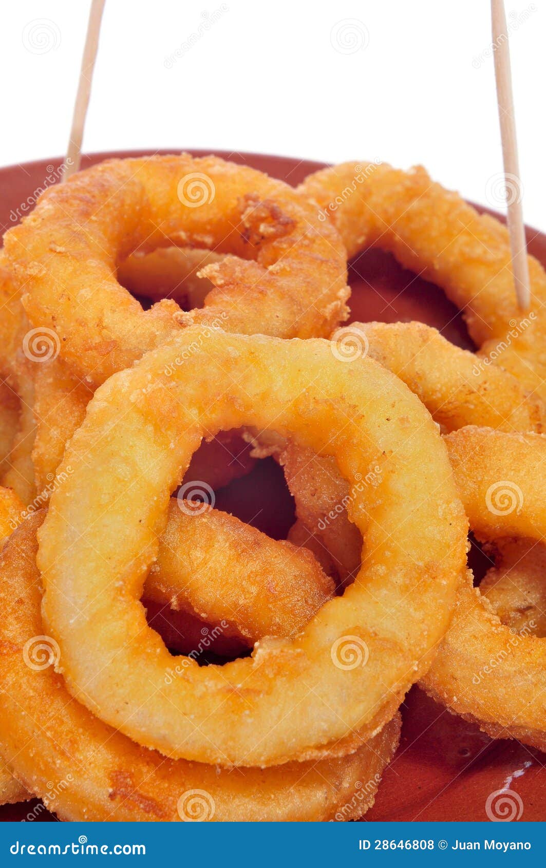 Spanish Calamares a La Romana, Squid Rings Breaded and Fried Stock ...
