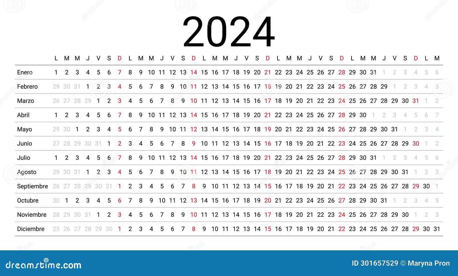 2024 Linear Calendar. Linear Horizontal Planner Desktop Calendar For ... 2024 Linear Calendar. Linear Horizontal Planner Desktop Calendar For ...