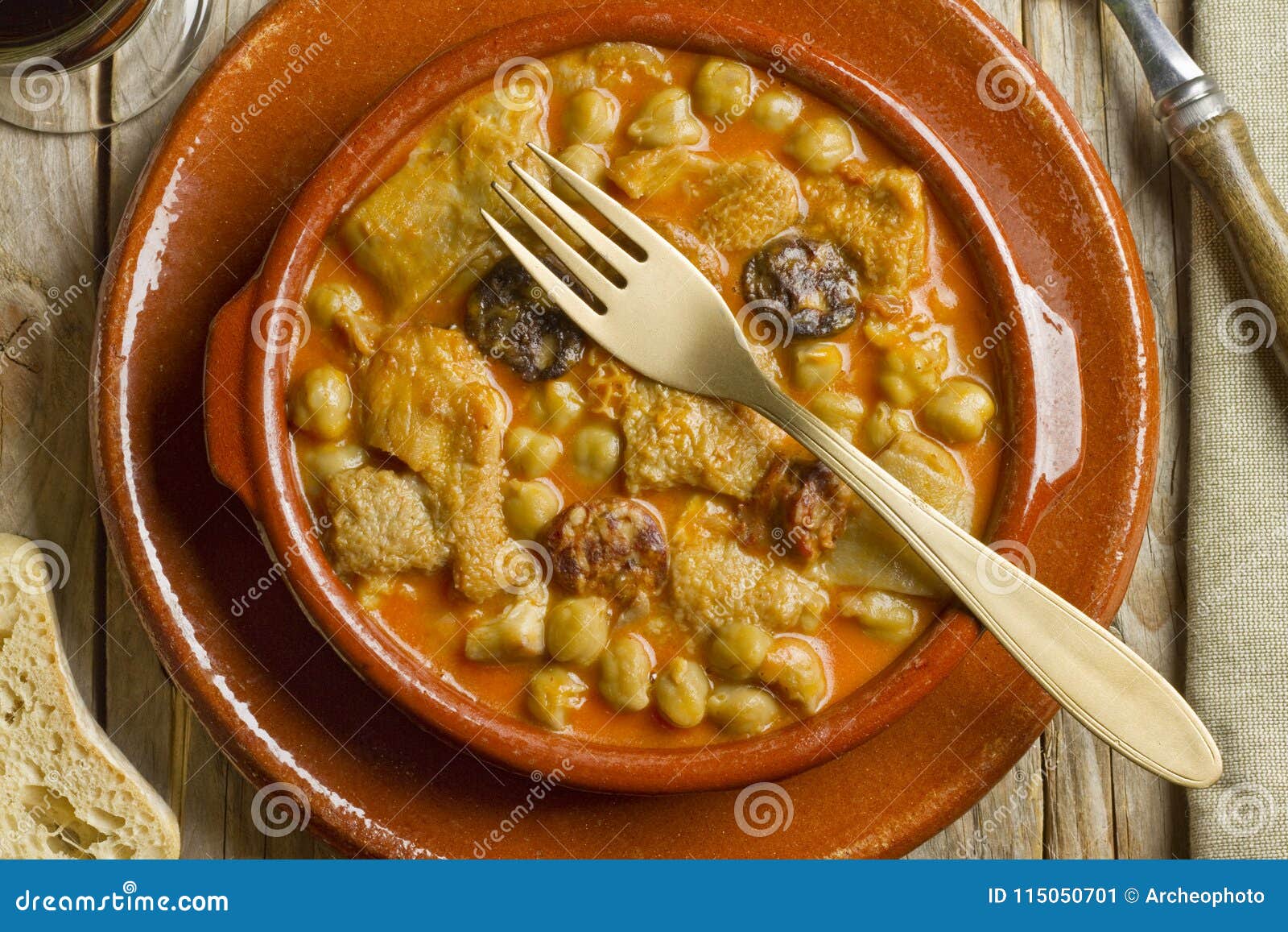 Spanish Callos with Chickpeas Stock Image - Image of chorizo, madrid ...