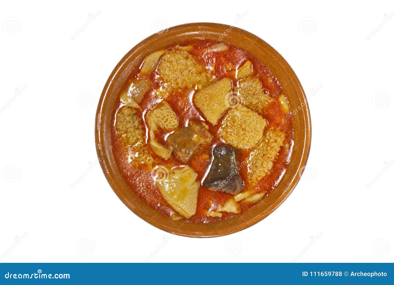 Spanish Callos in an Earthenware Dish Stock Photo - Image of ...