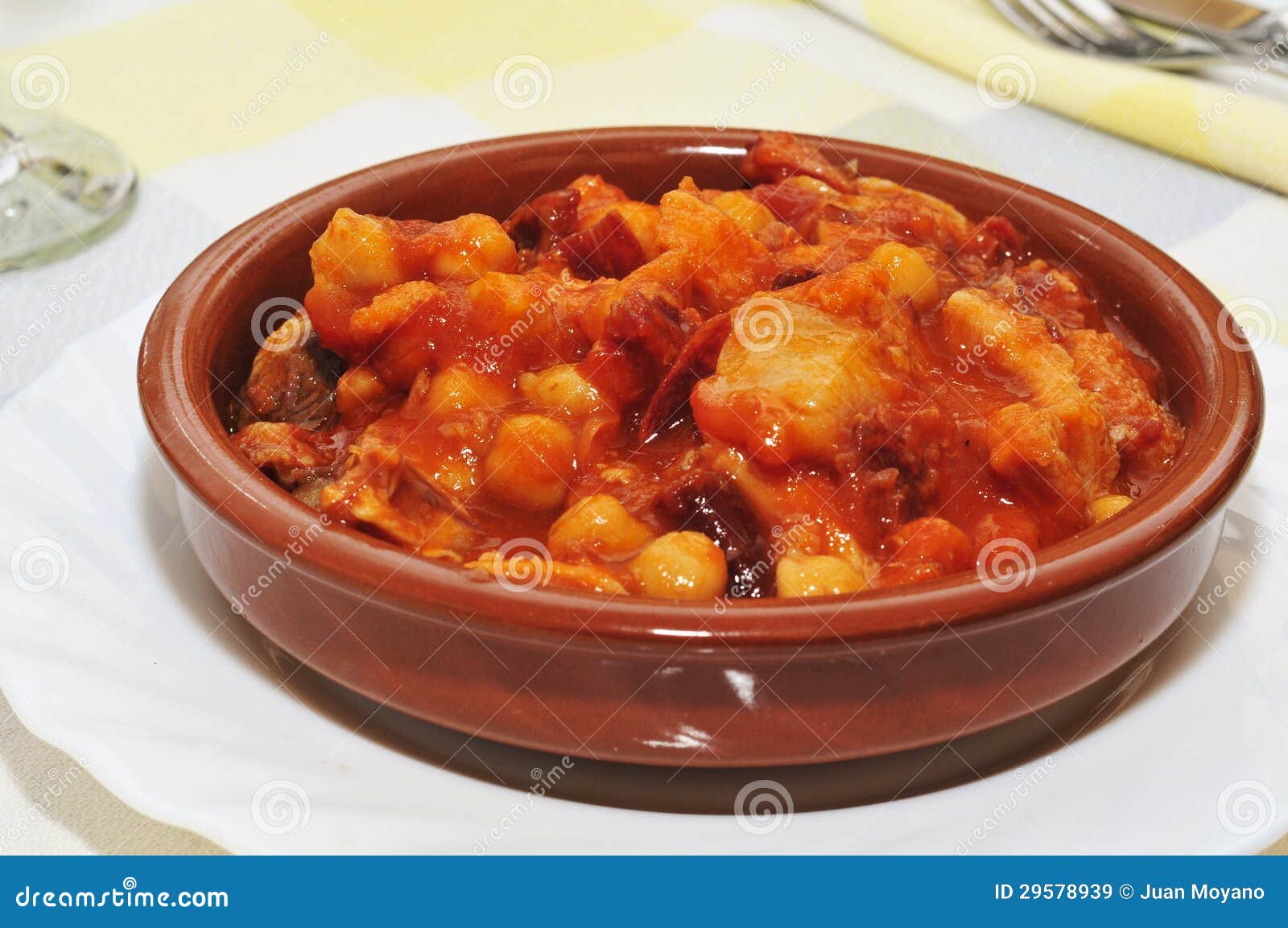 Spanish Callos, a Stew with Beef Tripe Typical of Spain Stock Image ...