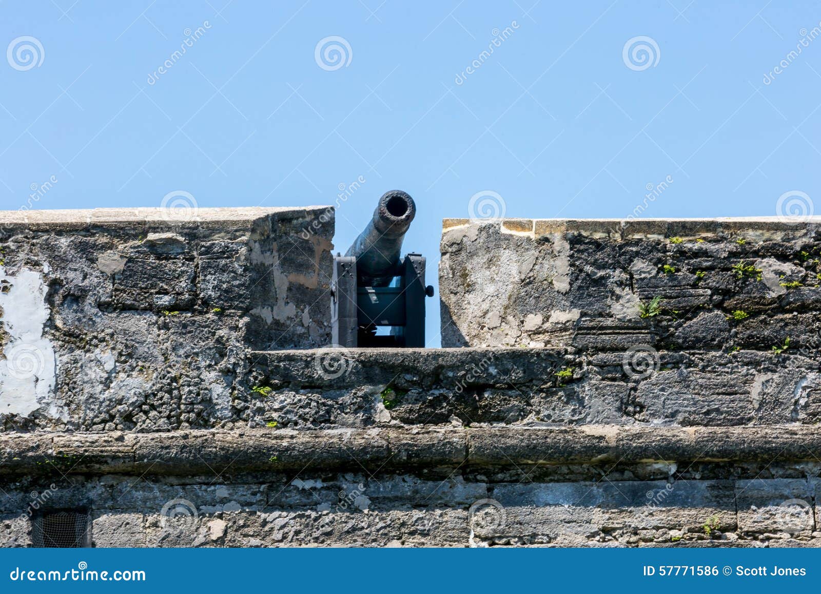 Spanish Canon stock photo. Image of augustine, army, florida - 57771586