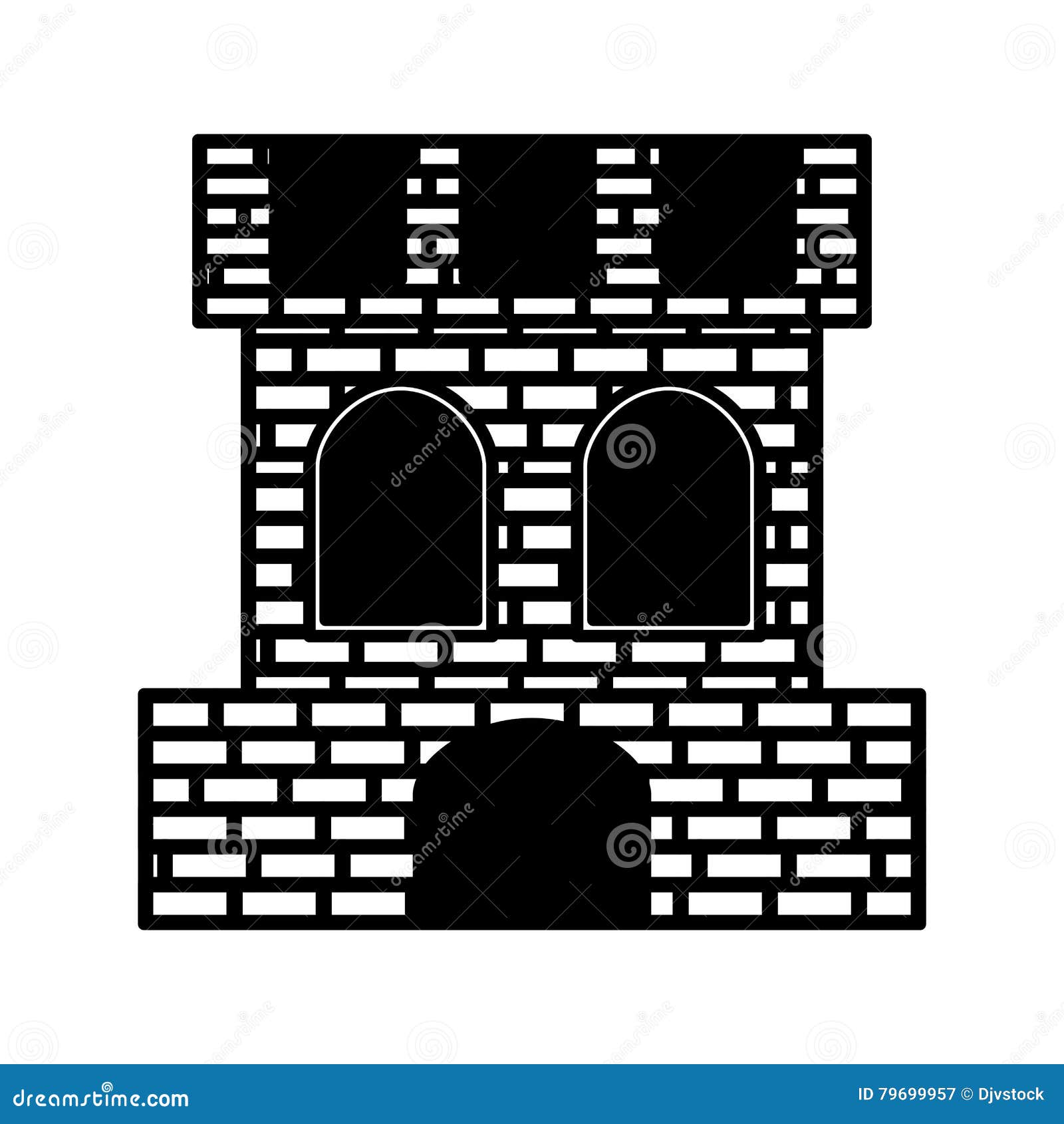 Spanish Castle Shield Isolated Icon Stock Vector - Illustration of ...