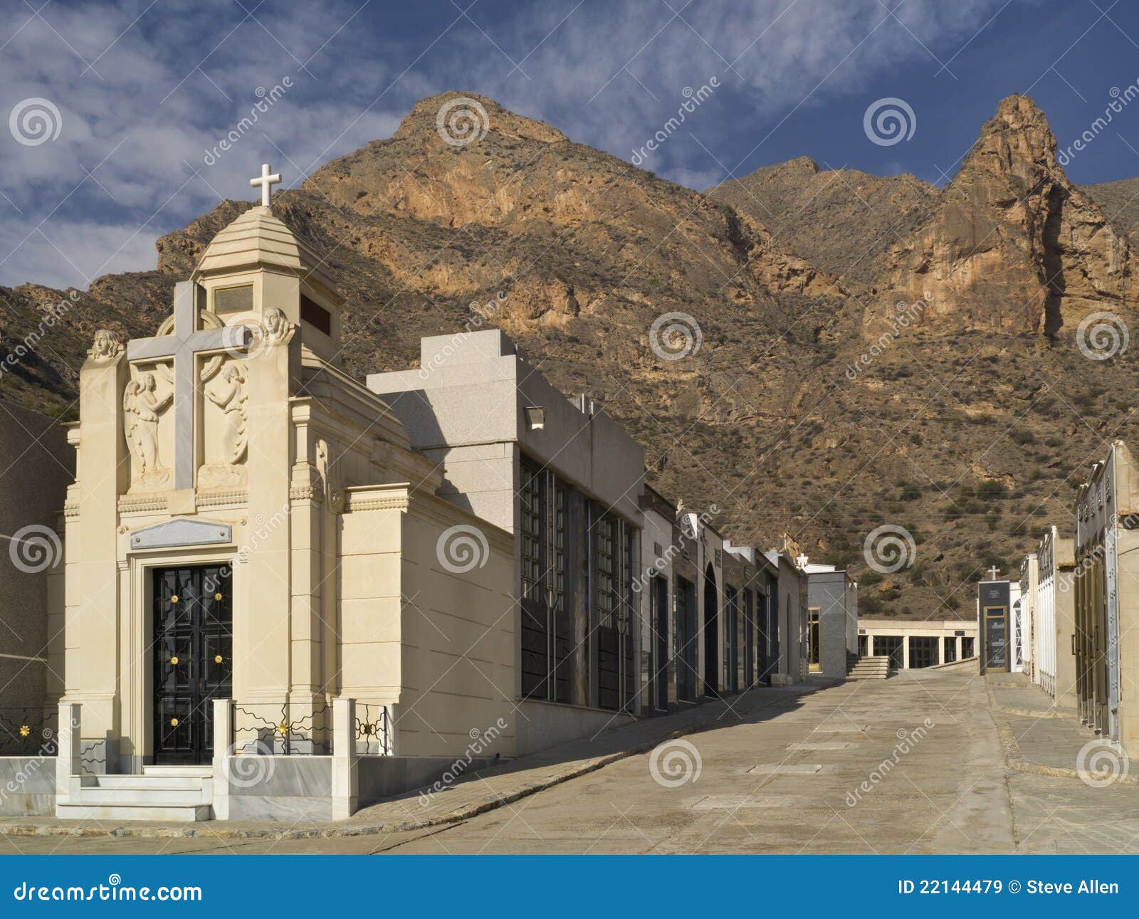 Spanish Cemetery - Costa Blanca - Spain Stock Image - Image of ...