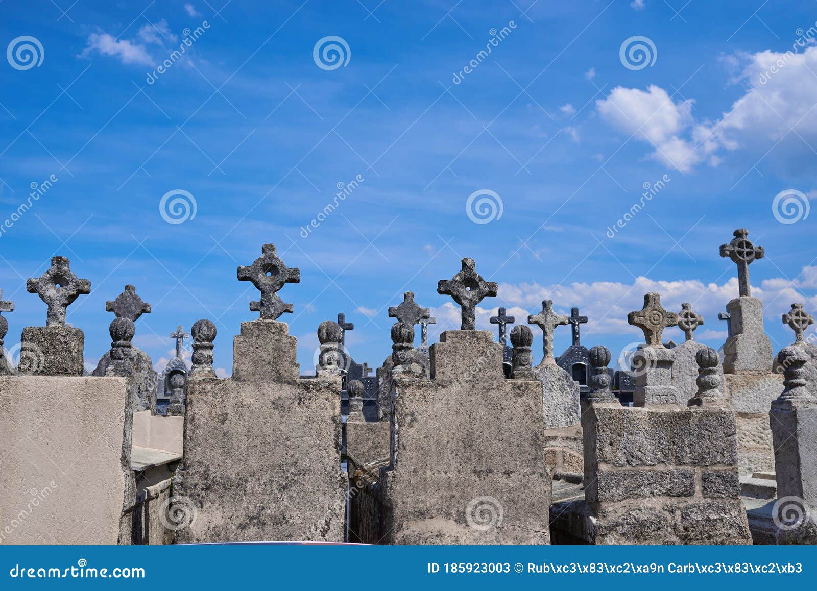 Spanish Cemetery stock image. Image of cemetery, dramatic - 185923003