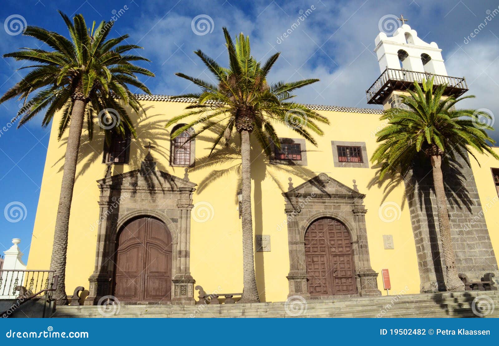 Spanish church stock photo. Image of doors, brown, afternoon - 19502482