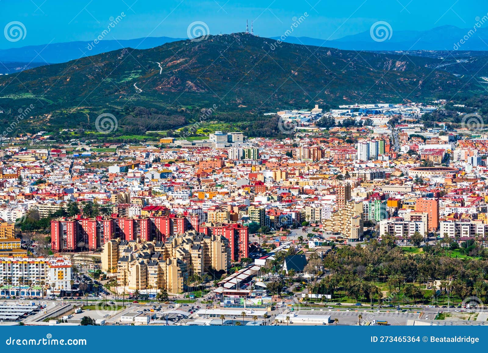 Spanish City La Linea De Conception Editorial Stock Image - Image of ...