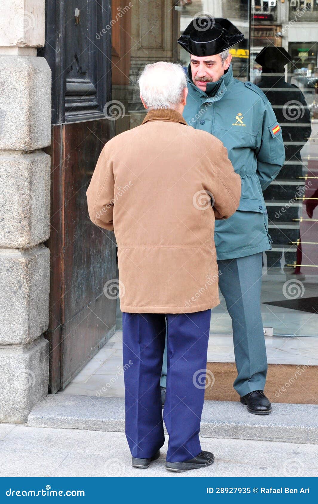 Spanish Civil Guard in Madrid Spain Editorial Image - Image of ...