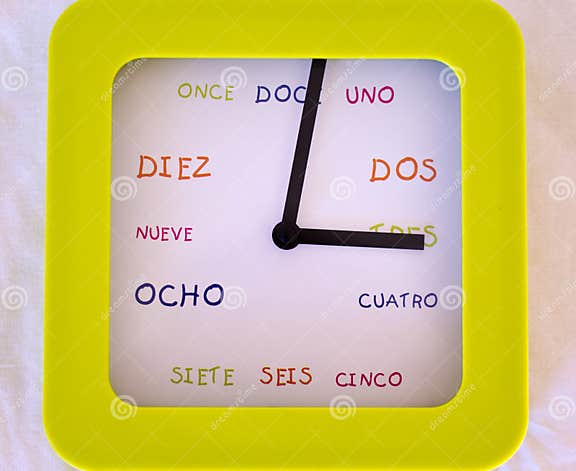 Spanish Clock stock image. Image of closeup ...