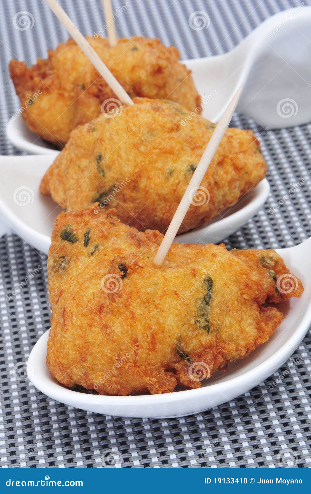 Spanish cod fritters tapas stock photo. Image of fritters - 19133410