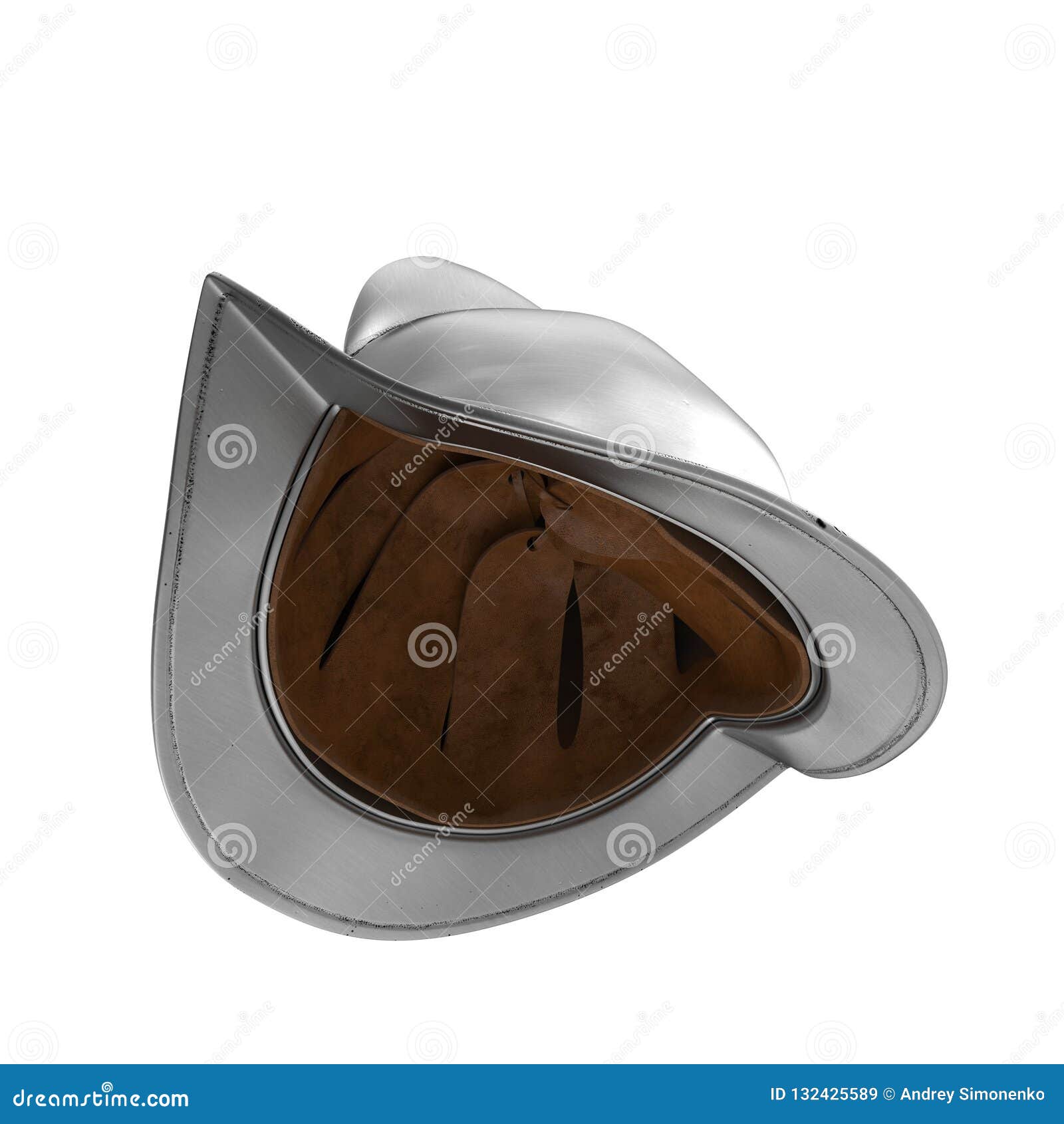 Spanish Comb Morion Helmet Isolated Illustration On White Background ...