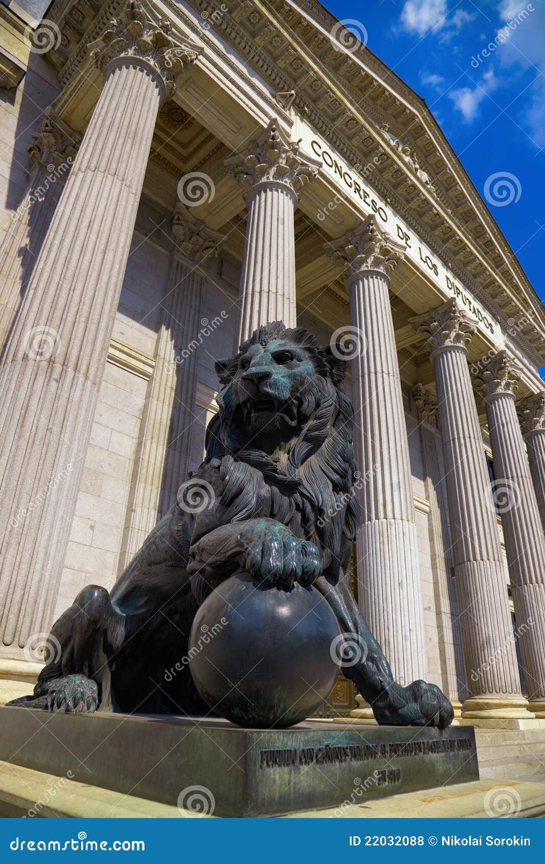 Spanish Congress of Deputies at Madrid Stock Photo - Image of assembly ...