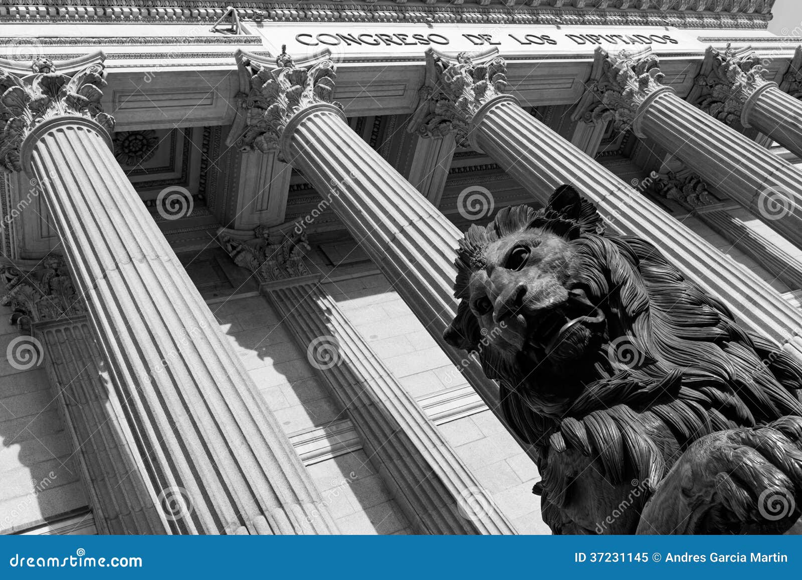 Spanish Congress, Madrid stock image. Image of place - 37231145