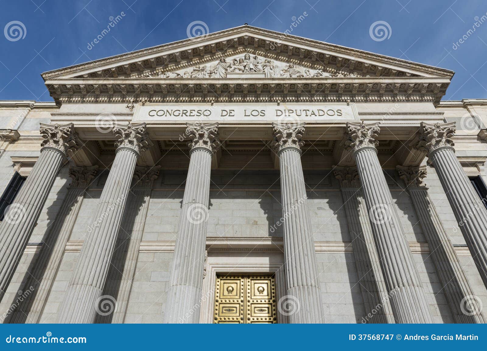 Spanish Congress, Madrid stock image. Image of built - 37568747