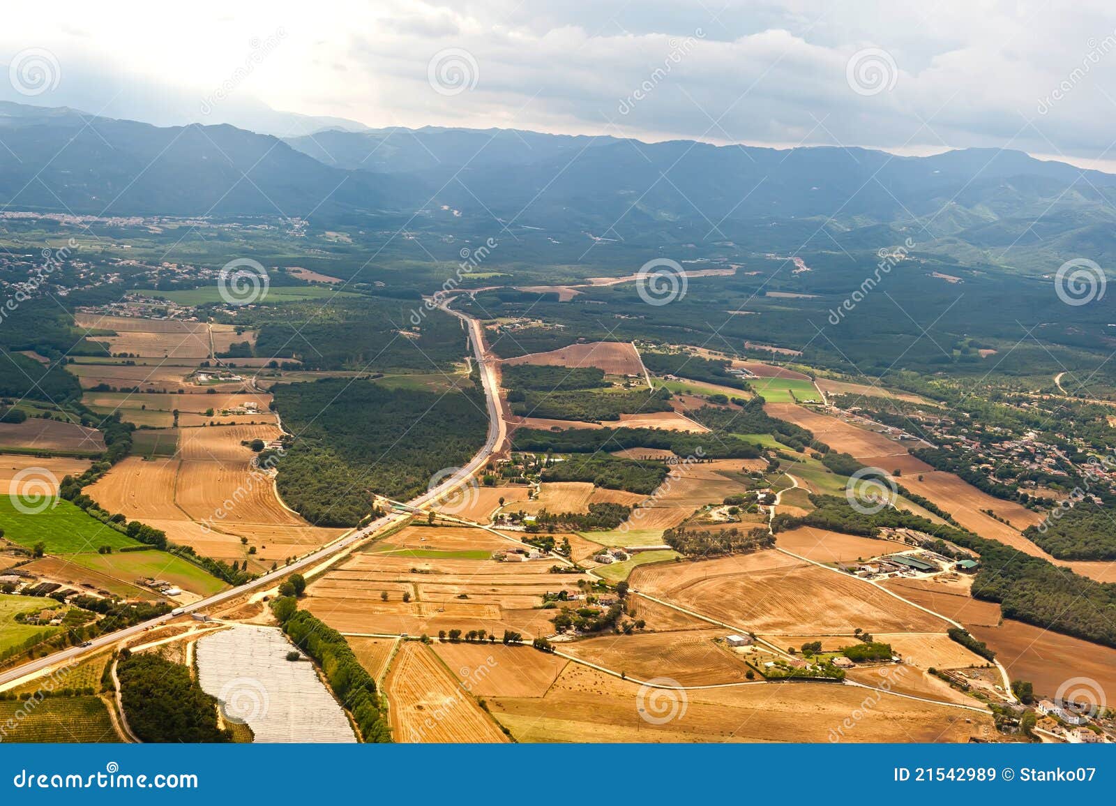 Spanish countryside stock image. Image of cloud, atmosphere - 21542989