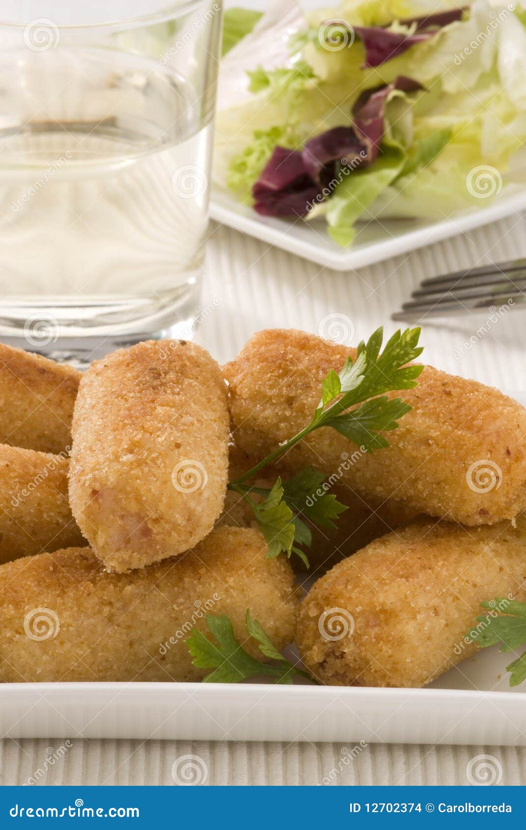 Spanish Cuisine. Ham Croquettes Stock Photo - Image of croquettes ...