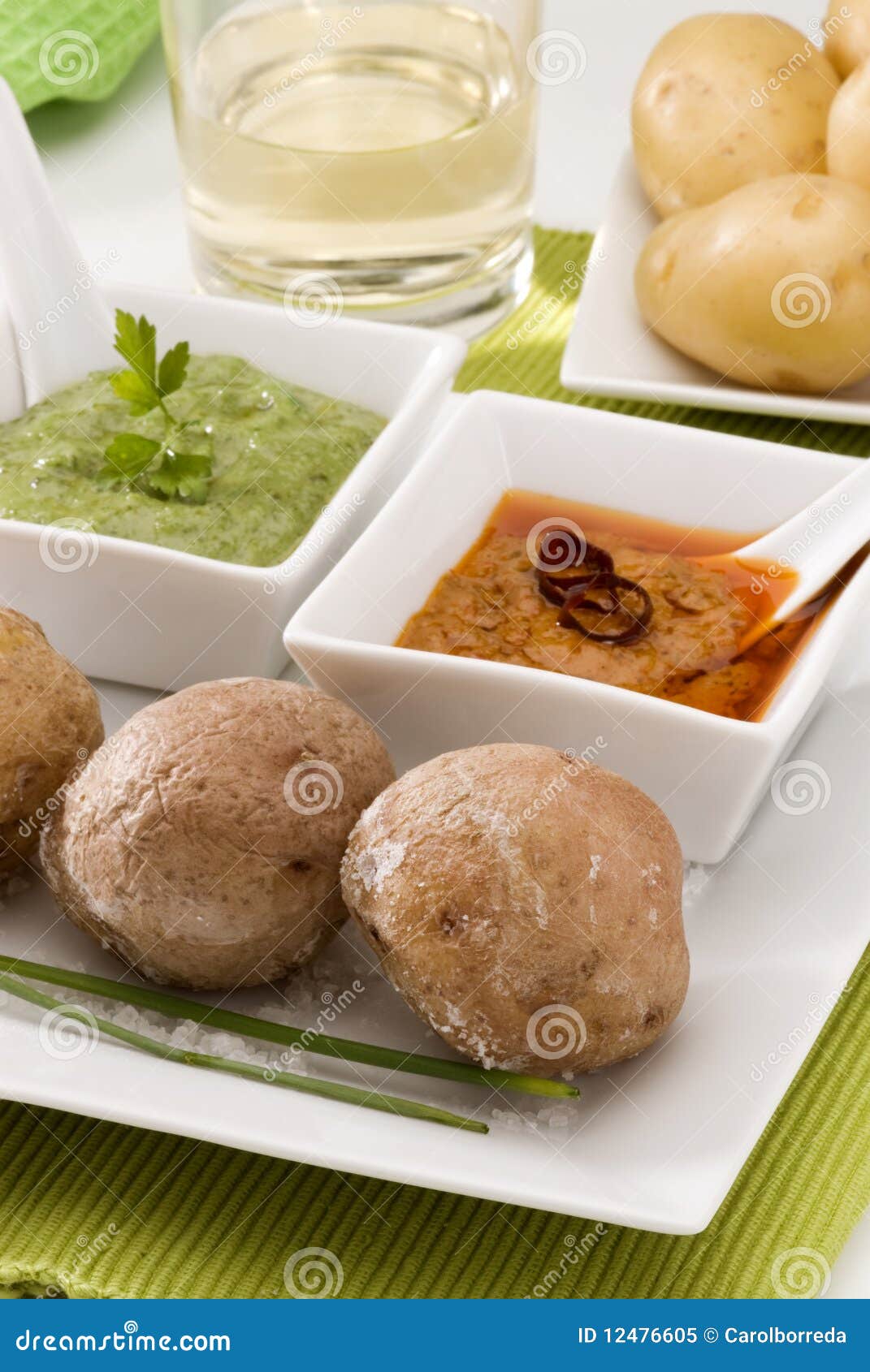 Spanish Cuisine. Red and Green Mojo Sauce. Stock Image - Image of ...