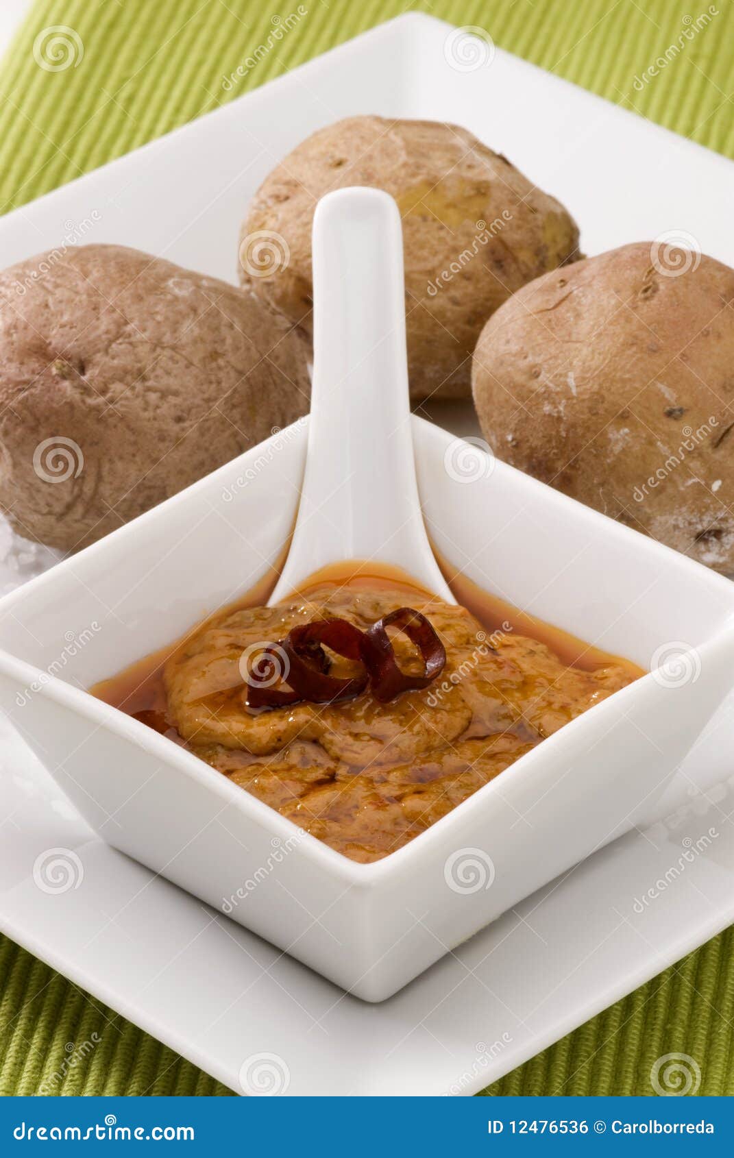 Spanish Cuisine.Red Mojo Sauce. Stock Photo - Image of indoors, cuisine ...
