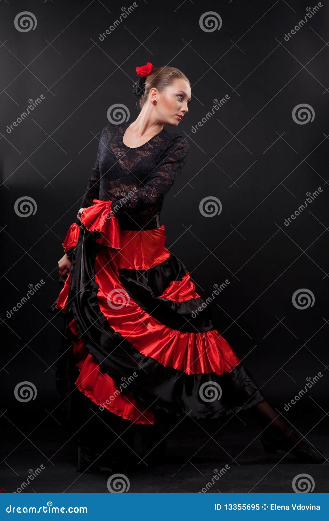 Spanish dancer stock image. Image of clothes, beautiful - 13355695