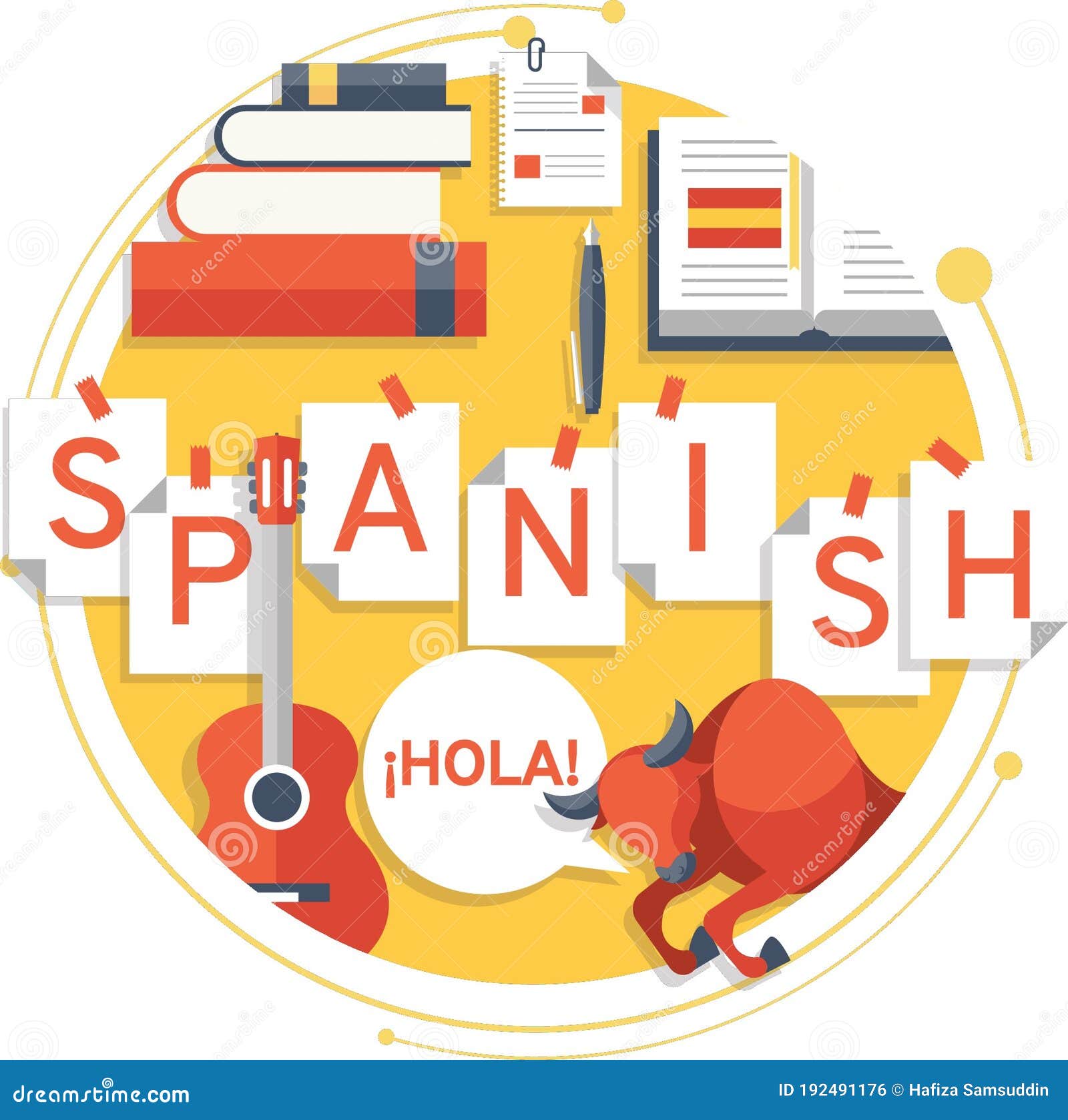 Spanish Design. Vector Illustration Decorative Design Stock Vector ...