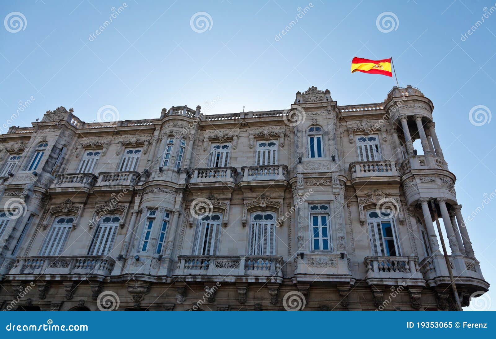 Spanish embassy stock image. Image of ornate, flag, decorative - 19353065
