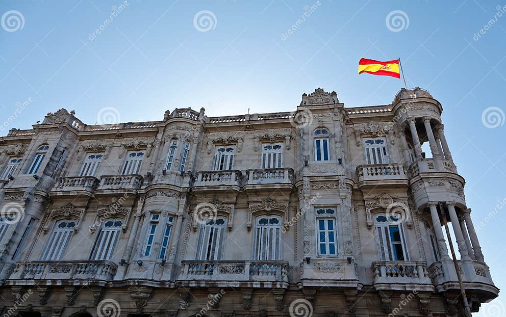 Spanish embassy stock image. Image of ornate, flag, decorative - 19353065